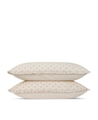 Click here for Piglet in Bed Martha Floral Cotton Pillowcase Pair... prices