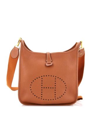 Click here for Pre-Owned HERMES Pm Evelyne Bag Gen Iii Clemence prices