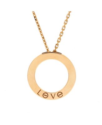Click here for Pre-Owned Cartier Love Pendant Necklace 18K Gold... prices