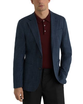 Click here for Reiss Manci Tailored Fit Herringbone Blazer prices