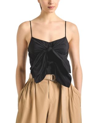 Click here for Derek Lam 10 Crosby Shira Poplin Bow Top prices