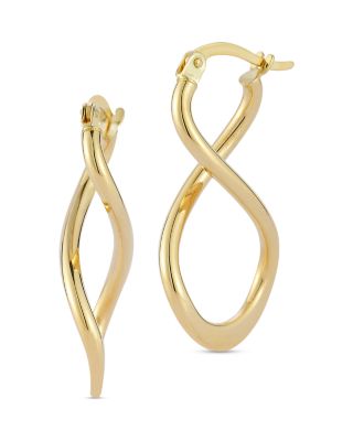Click here for Bloomingdales Fine Collection Infinity Hoop Earrin... prices