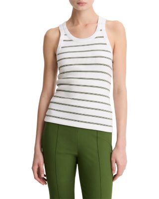Click here for Vince Stripe Scoop Neck Tank Top prices
