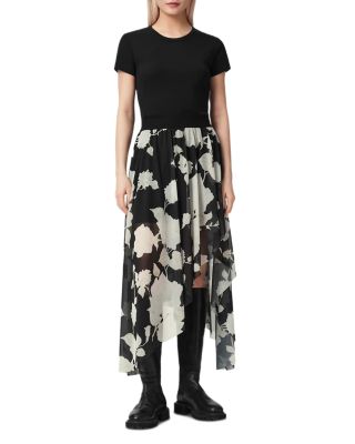 Click here for Allsaints Loria High Low Skirt prices