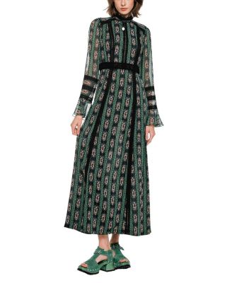 Click here for Anna Sui Cameo Stripe Print Maxi Dress prices