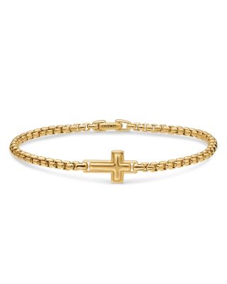 Click here for David Yurman Cross Station Bracelet in 18K Yellow... prices