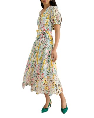 Click here for Hobbs London Christie Button Front Dress prices