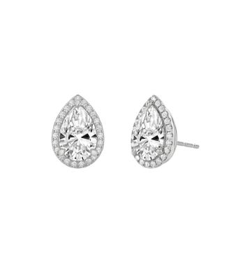 Click here for Vrai Halo Stud Earrings in 14K Gold  1.5ctw Pear L... prices