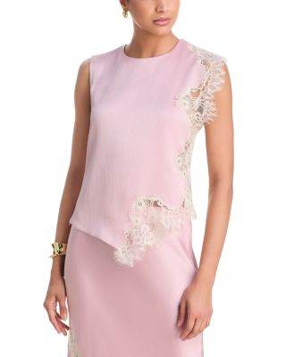 Click here for Aqua Lace Inset Slip Top - Exclusive prices