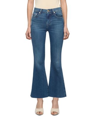Click here for 7 For All Mankind Dojo Mid Rise Cropped Flare Jean... prices