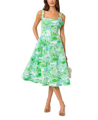 Click here for Lilly Pulitzer Nelly Stretch Midi Dress prices