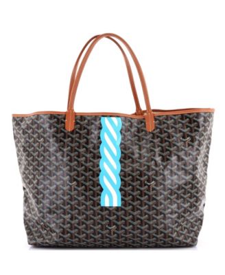 Click here for Pre-Owned Goyard Gm Saint Louis Tote Printed Coate... prices