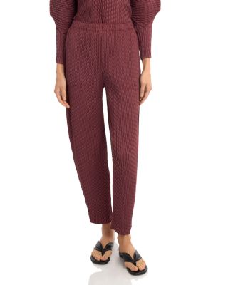 Click here for Pleats Please Issey Miyake Wavy Pleated Pants prices