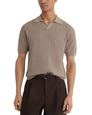Click here for Reiss Slim Fit Taupe Brown Polo Shirt prices