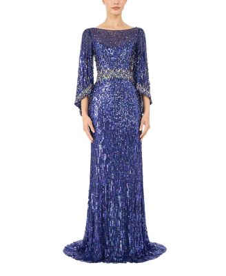 Click here for Jenny Packham Ines Sequin-Embellished Dress prices