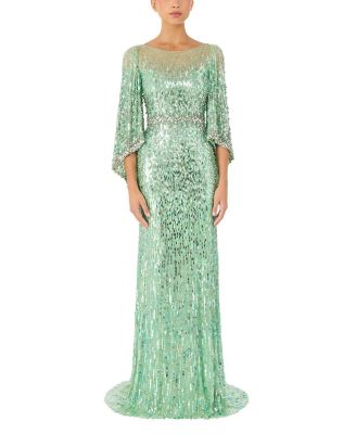 Click here for Jenny Packham Ines Sequin-Embellished Dress prices