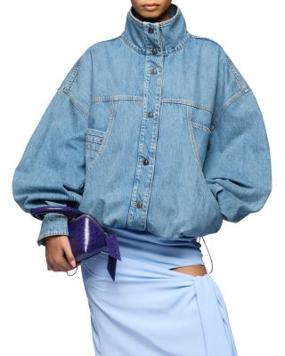 Click here for The Attico Denim Bomber Jacket prices