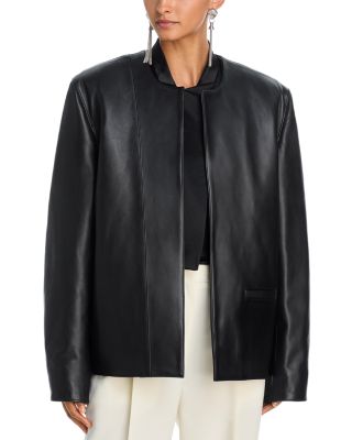 Click here for Toteme Leather Minimal Biker Jacket prices