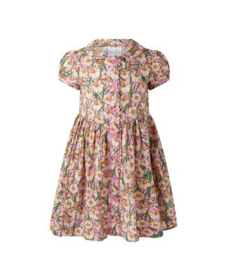 Click here for Rachel Riley Girls Daffodil Button-Front Dress - L... prices