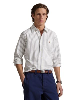 Click here for Polo Ralph Lauren Classic Fit Stripe Oxford Shirt prices