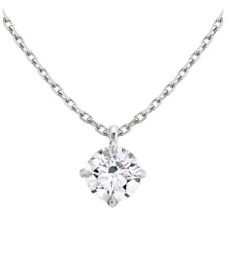 Click here for Vrai Solitaire Pendant in 14K Gold  1.5ctw Round B... prices