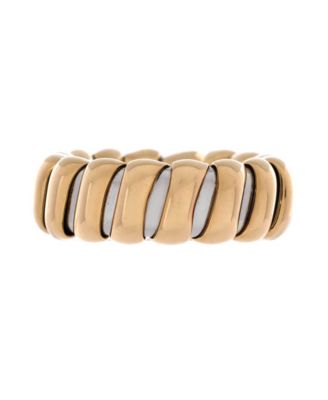 Click here for Pre-Owned Bvlgari Wide Tubogas Band Ring 18K Gold... prices