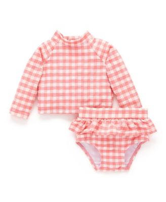 Click here for Purebaby Girls Printed Longsleeve Rashie Swim Set... prices