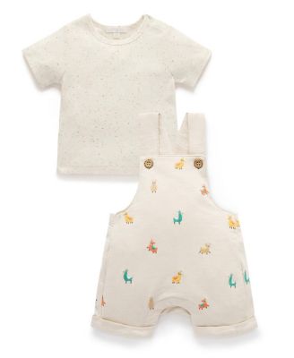 Click here for Purebaby Unisex Turtle Broderie Overall and Tee Se... prices
