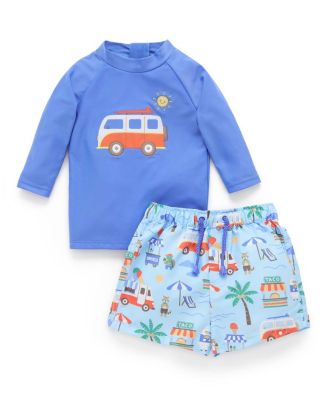 Click here for Purebaby Boys Board Short & Rashie Set - Baby  Lit... prices