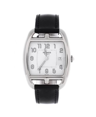 Click here for Pre-Owned HERMES Cape Cod Tonneau Quartz Watch in... prices