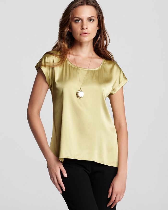 Eileen Fisher Eileen Fisher Bluesign® Certified Stretch Silk Blouse ...