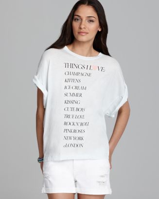 WILDFOX Tee - Things I Love List | Bloomingdale's
