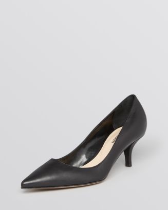 Delman Pointed Toe Pumps - Belle Mid Heel | Bloomingdale's
