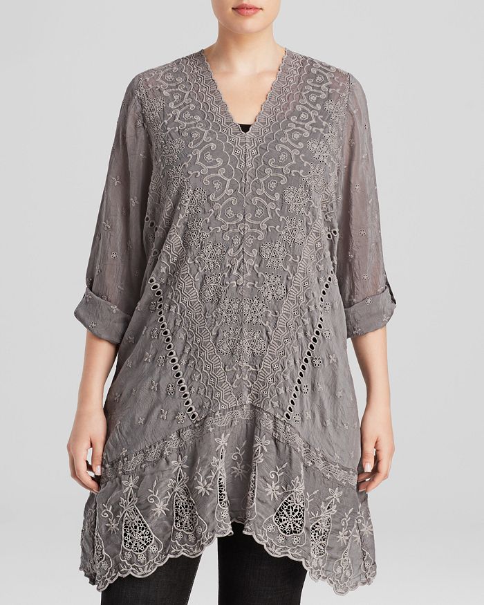 Johnny Was Collection Plus Yen Embroidered Tunic | Bloomingdale's
