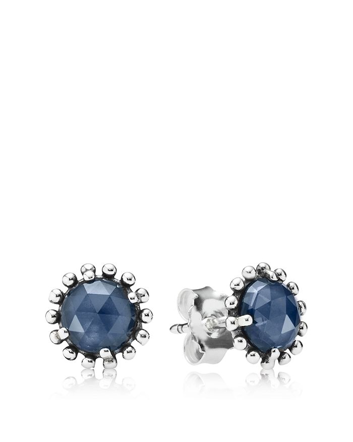 Pandora Stud Earrings - Sterling Silver & Cubic Zirconia Midnight Star ...