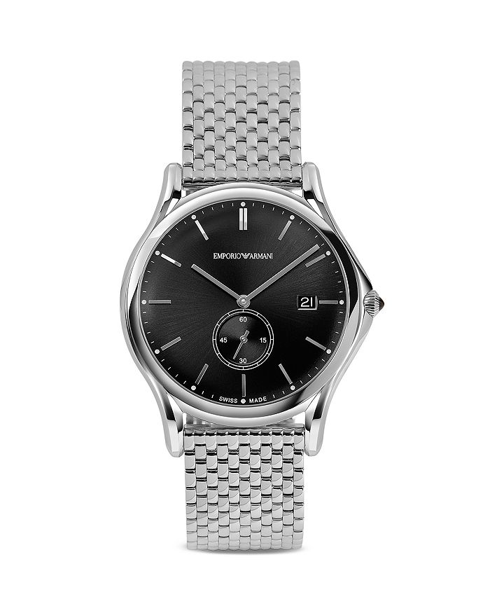 Armani Swiss Made Stainless Steel Watch, 40mm | Bloomingdale's