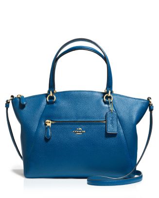 COACH Prairie Satchel in Pebble Leather | Bloomingdale's