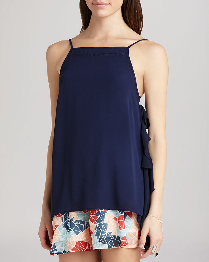 BCBGeneration Tank - Side Ruffle | Bloomingdale's