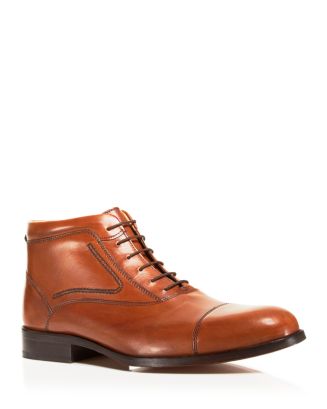 Johnston & Murphy Men's Stratton Cap Toe Boots | Bloomingdale's