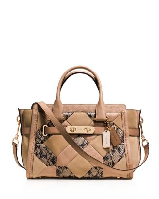 COACH Swagger 27 in Patchwork Exotic Embossed Leather | Bloomingdale's