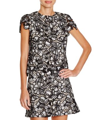 Alice and Olivia Alice + Olivia Eve Butterfly Top | Bloomingdale's