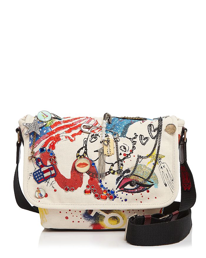 MARC JACOBS Collage Printed Canvas Messenger Crossbody | Bloomingdale's
