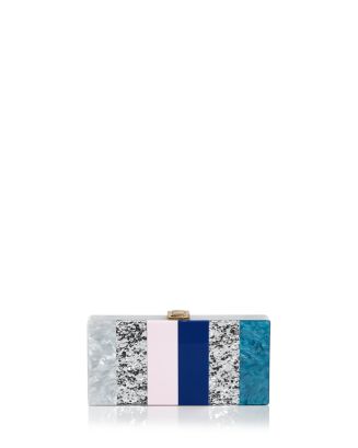 MILLY Marble Box Clutch | Bloomingdale's