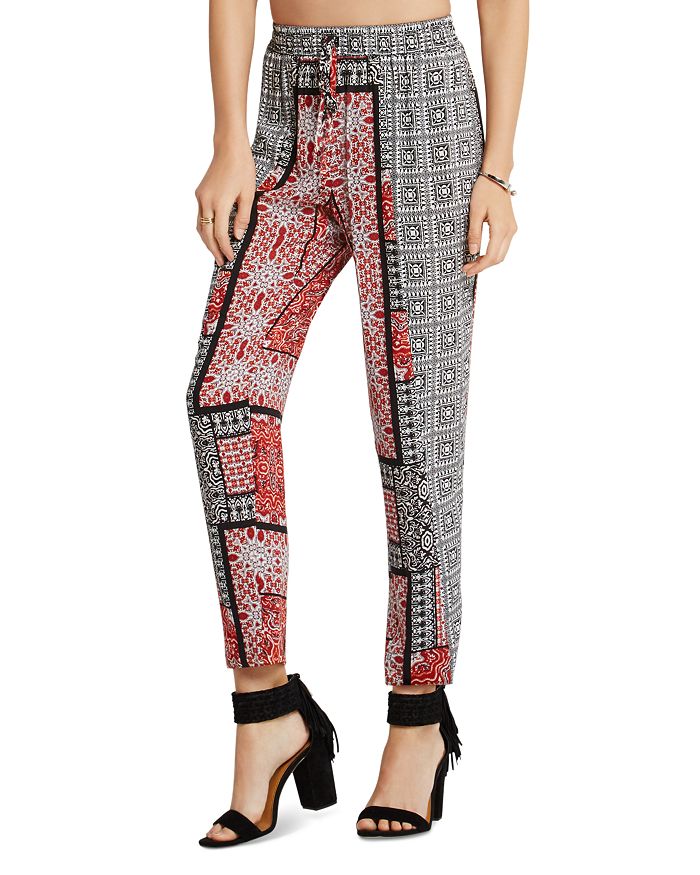 BCBGeneration Patchwork Print Pants | Bloomingdale's