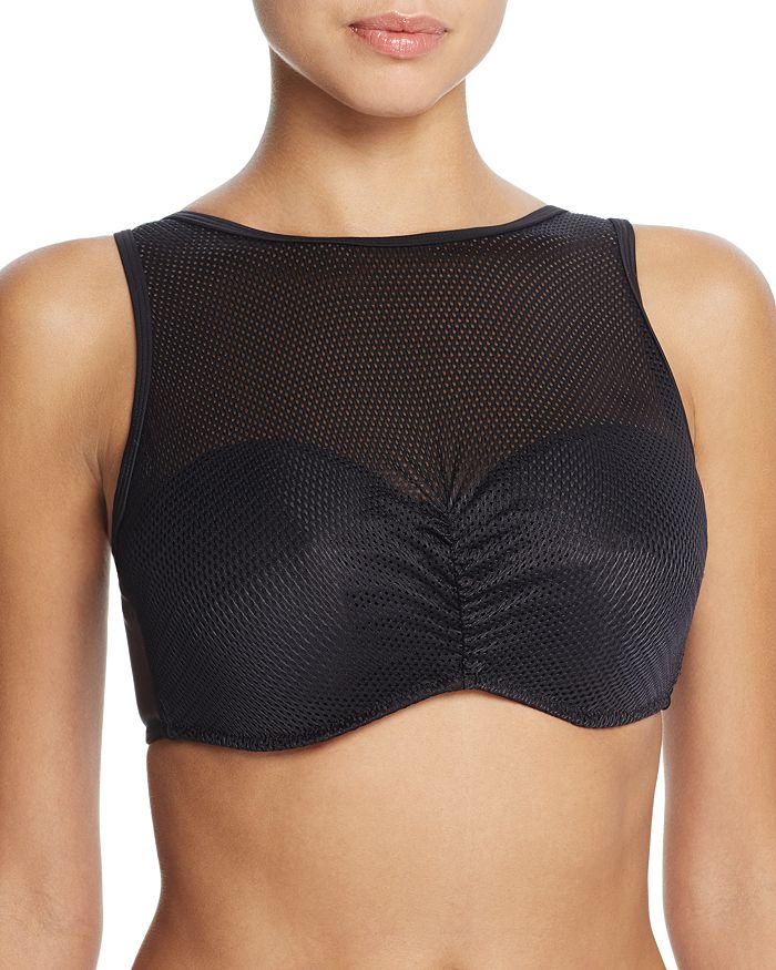Profile Blush By Gottex Sand Tropez D E And F Cup High Neck Bikini Top