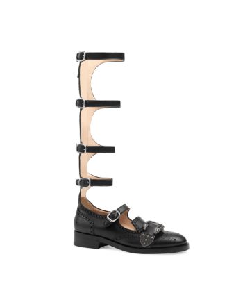 Gucci Queercore Gladiator Flats | Bloomingdale's