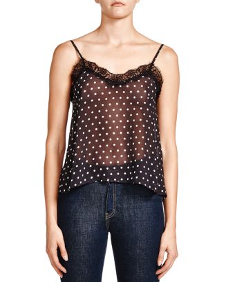 The Kooples Sheer Dot Print Camisole | Bloomingdale's