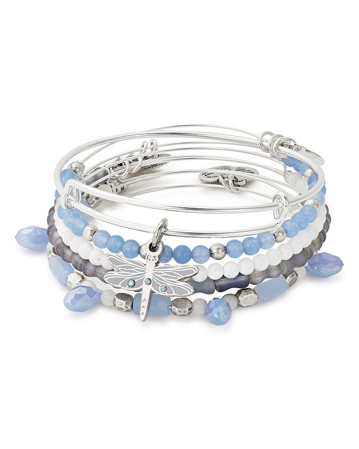 Alex and Ani Dragonfly Expandable Wire Bangles, Set of 5 | Bloomingdale's