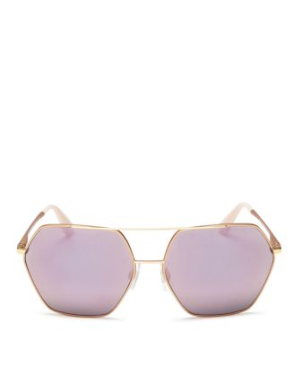 Dolce & Gabbana Dolce&Gabbana Women's Mirrored Aviator Sunglasses, 59mm ...