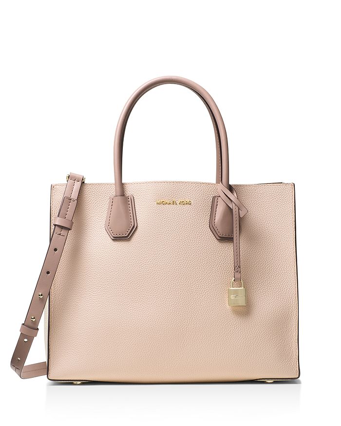 MICHAEL Michael Kors Mercer Convertible Color Block Large Leather Tote ...